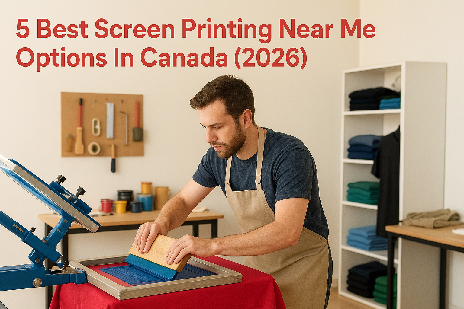 5 Best Screen Printing Near Me Options In Canada (2026) - Apex Workwear