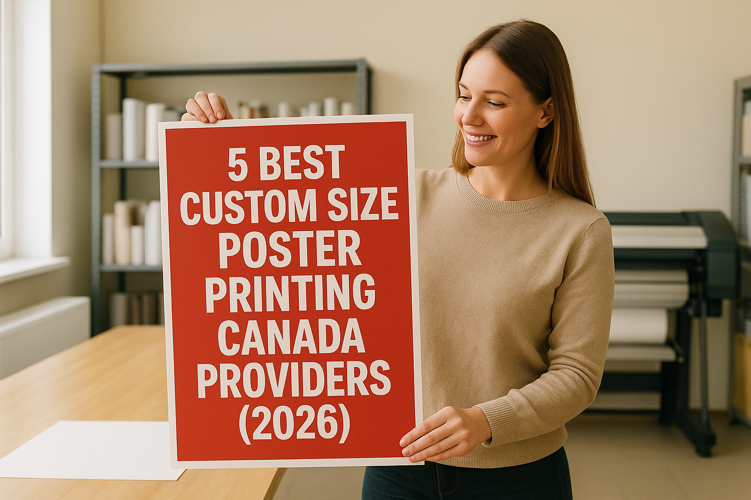 5 Best Custom Size Poster Printing Canada Providers (2026) - Apex Workwear